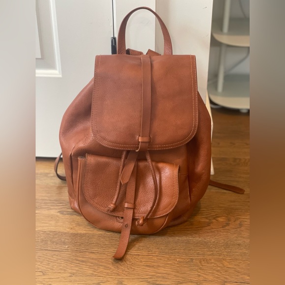 Madewell | Bags | Madewell Transport Leather Rucksack As Worn By Emma ...
